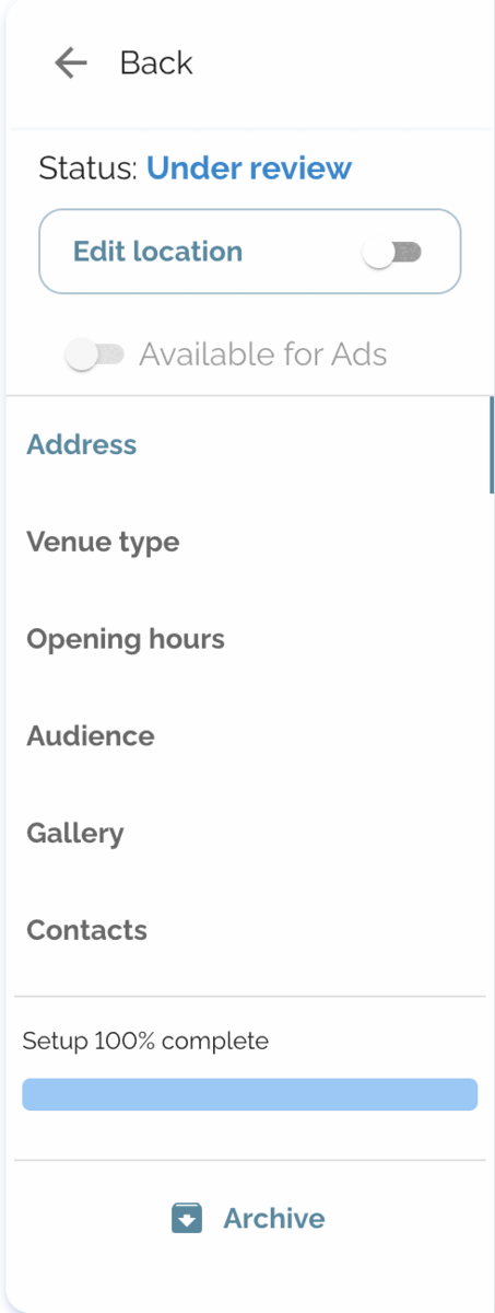 How to update a Location?