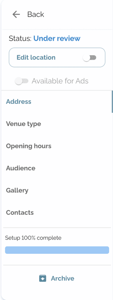 How to update a Location?